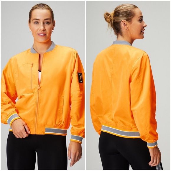 Fabletics | Jackets & Coats | Fabletics Desert Sun Yellow Raincloud ...